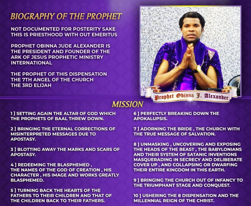 The Prophet The Ark Of Jesus Ministries International
